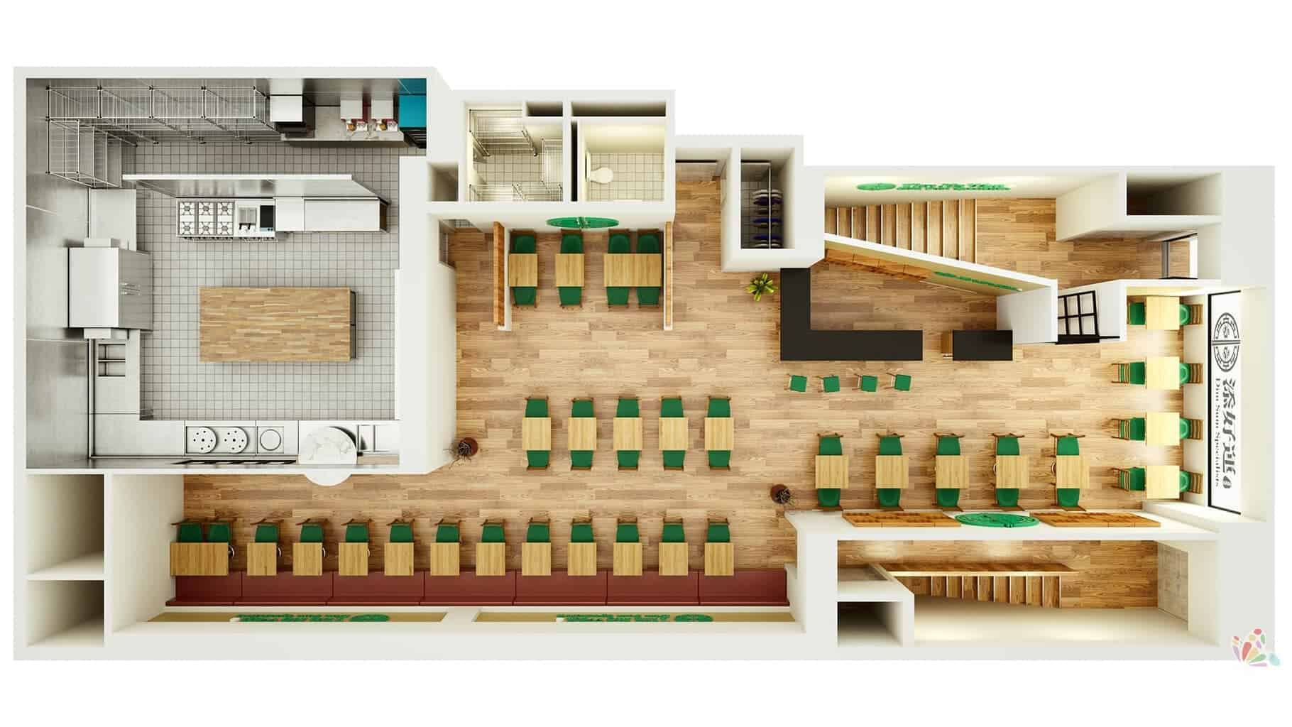 Architectural 3D Restaurant Renders – Painting Pixels | Full Service ...