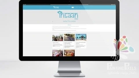 Insaan Aid Website Design and Logo Design - Painting Pixels | Full ...